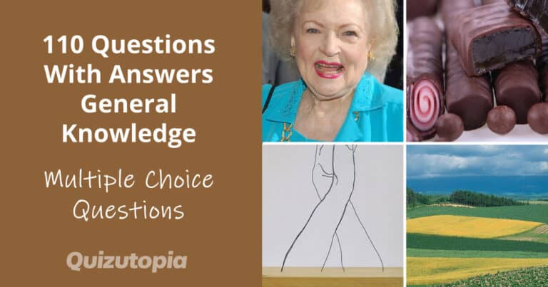 110 Fun General Knowledge Quiz Questions With Answers - Quizutopia